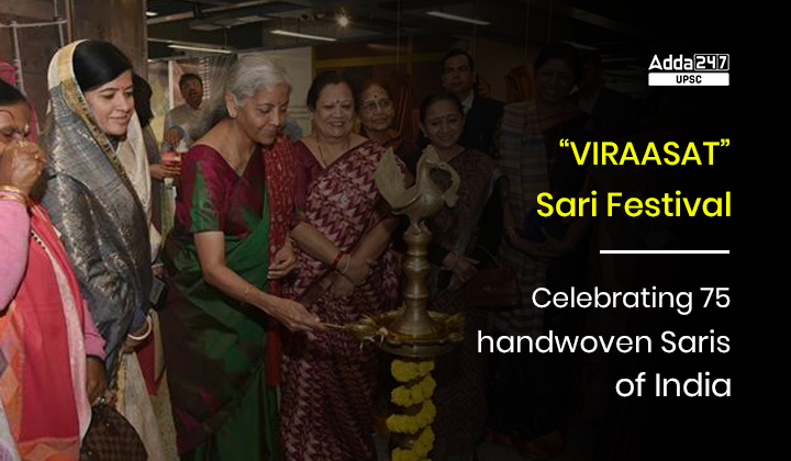 "VIRAASAT" Sari Festival- Celebrating 75 handwoven Saris of India
