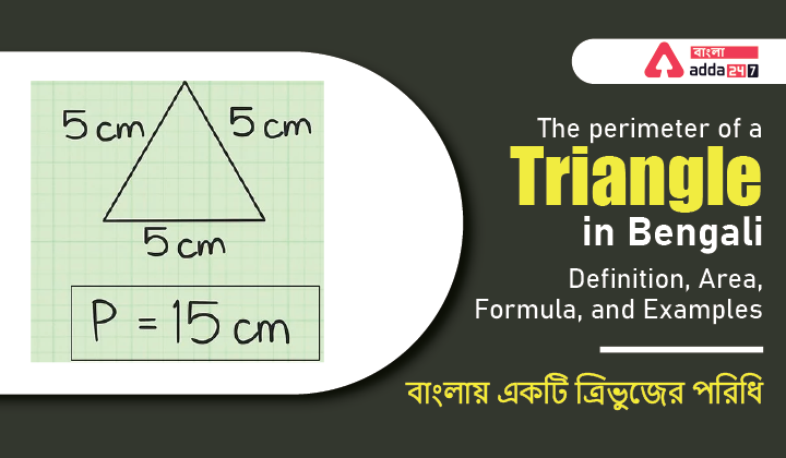 The perimeter of a Triangle in Bengali: Definition, Area, Formula, and ...