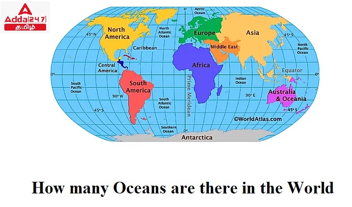 How many Oceans are there in the World? Answer Here