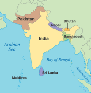 List of Countries Constituting Indian Subcontinent