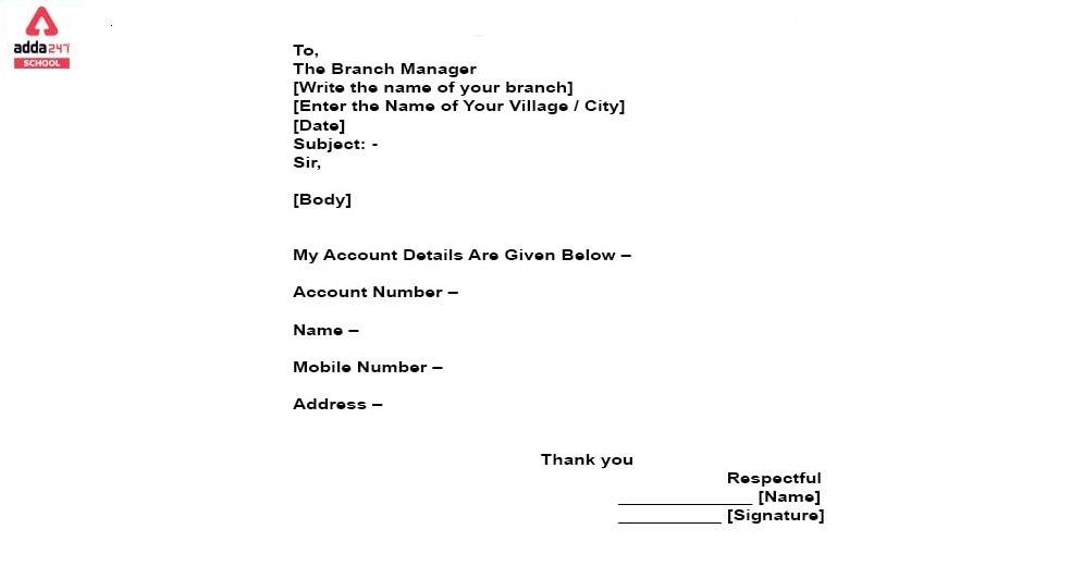  How To Write A Formal Letter To A Bank Manager Letter To Bank 
