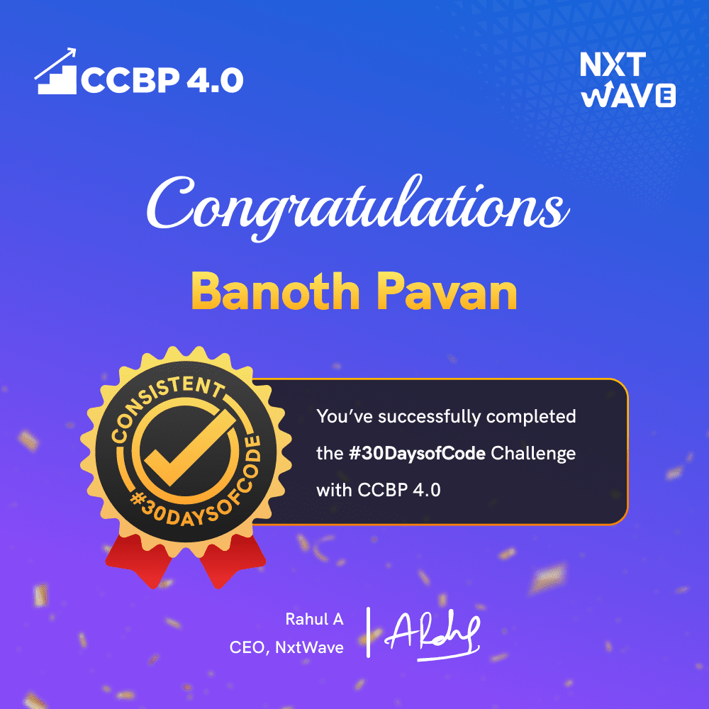 Pavan Banoth - Telangana, India | Professional Profile | LinkedIn