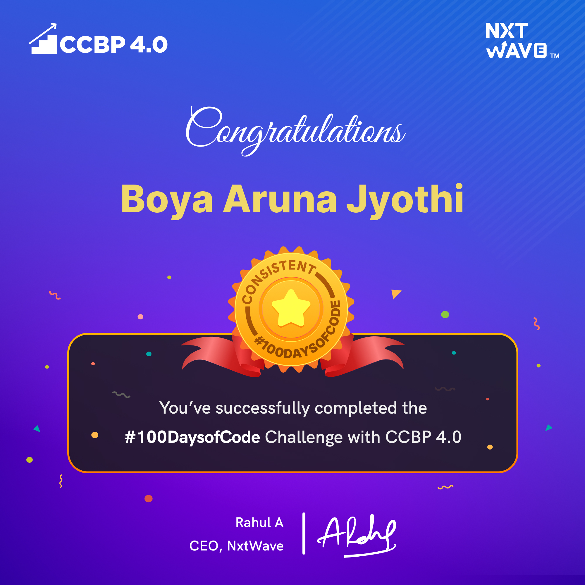 Aruna Jyothi Boya - Aspiring MERN Stack Developer | CCBPian at NxtWave ...