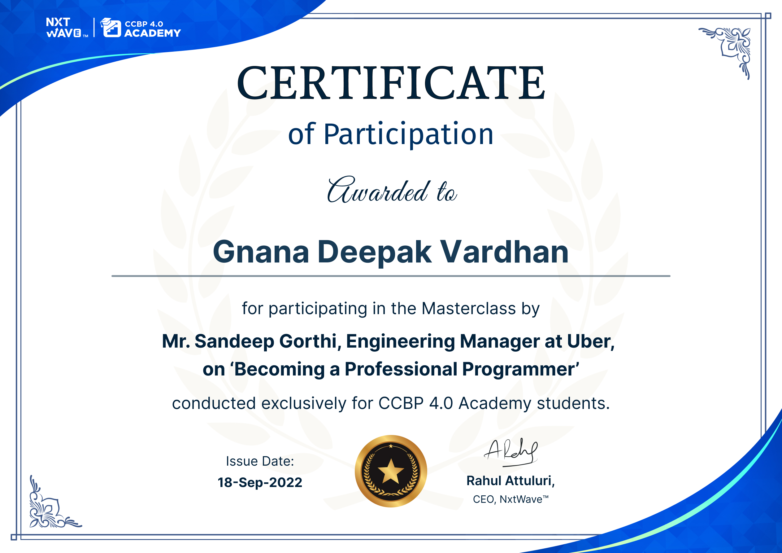 Gnana Deepak Vardhan P. - Aspiring Software Developer | AI, Web & Cloud Projects | Certified in ...