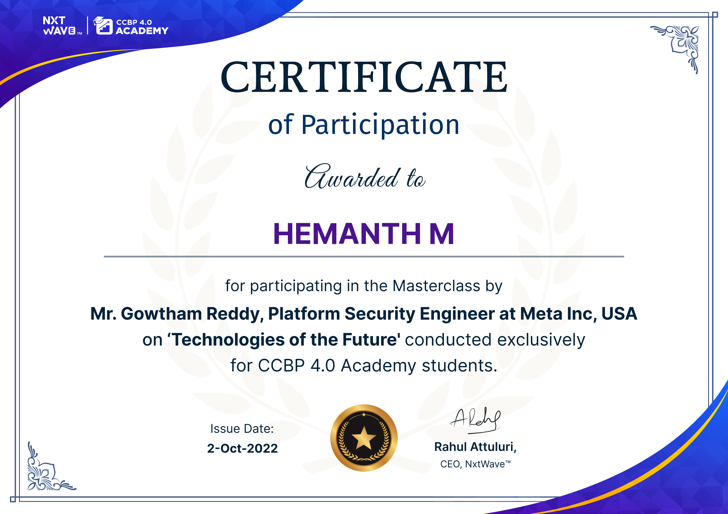 HEMANTH M - Final year M.C.A. in Generative AI @ SRM RMP | Ex. Summer ...