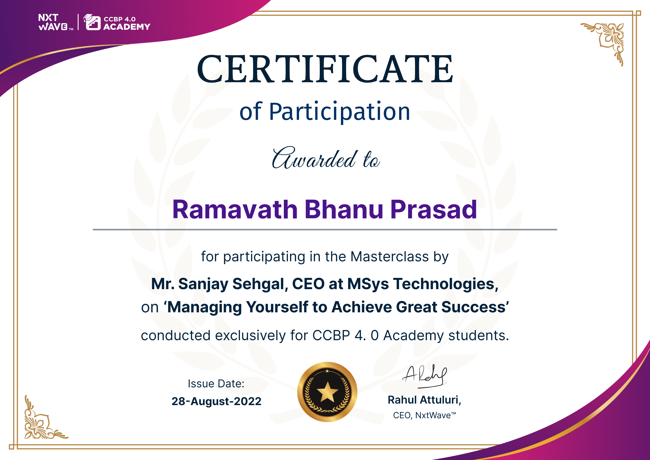 RAMAVATH BHANU PRASAD - The Eventalist | LinkedIn