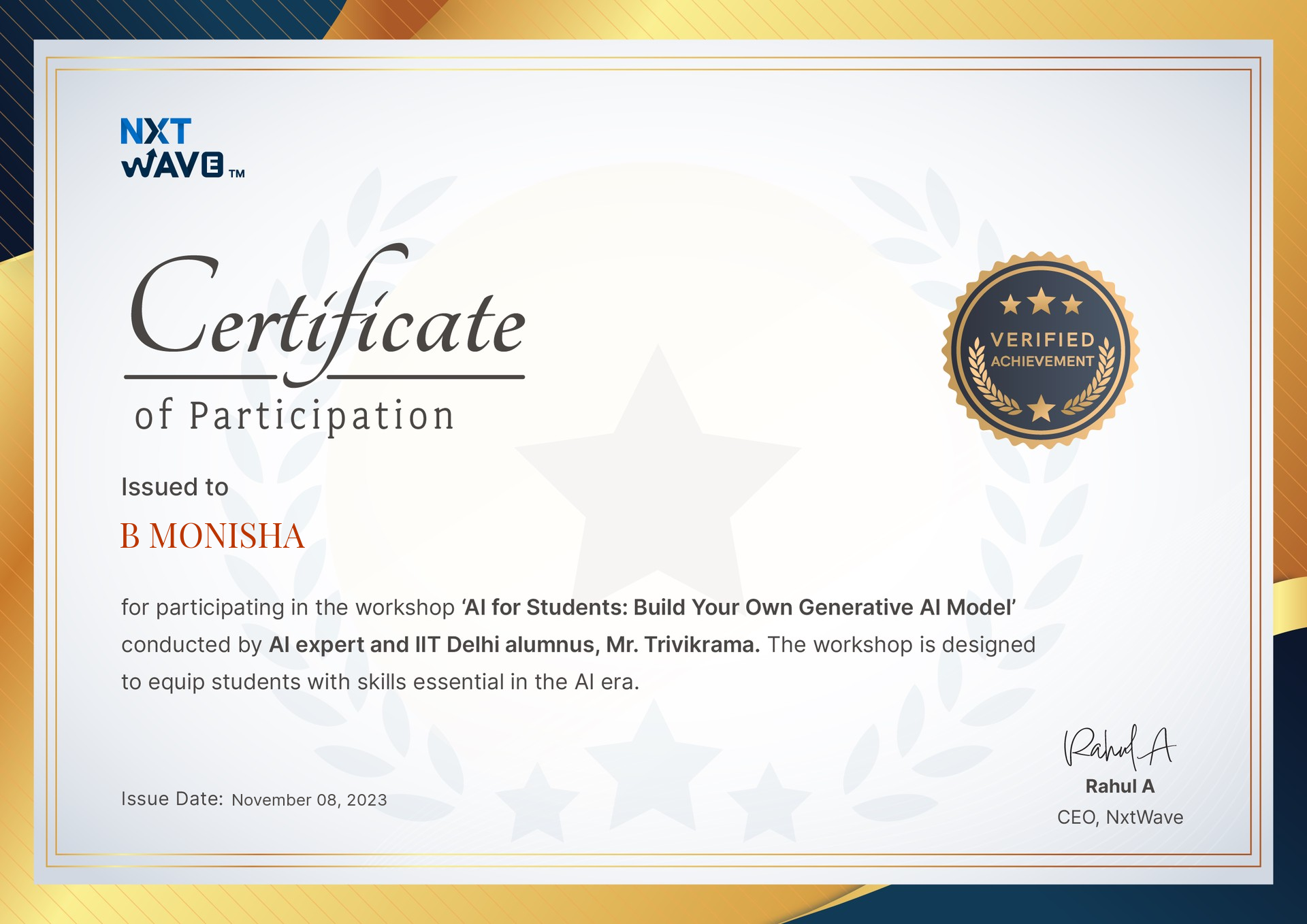 bukkapatnam monisha - “System Engineer Trainee at Infosys | Growing in Software Development ...