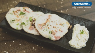 Mini Uttapam With Coconut Chutney Recipe for Kids | Ask Nestle
