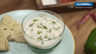 Capsicum Raita With Cow Milk Curd Recipe for Kids, Quick & Easy