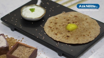 White Sesame Seeds Roti With Ghee Recipe for Kids | Ask Nestle