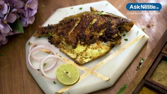 Grilled Pomfret Recipe for Kids, Quick & Easy