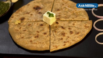 Cheese Aloo Paratha With Chutney Recipe for Kids, Quick & Easy
