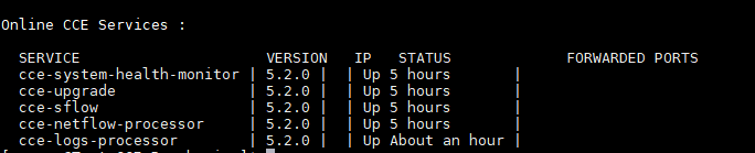 Seceon CCE Installation : Support Services