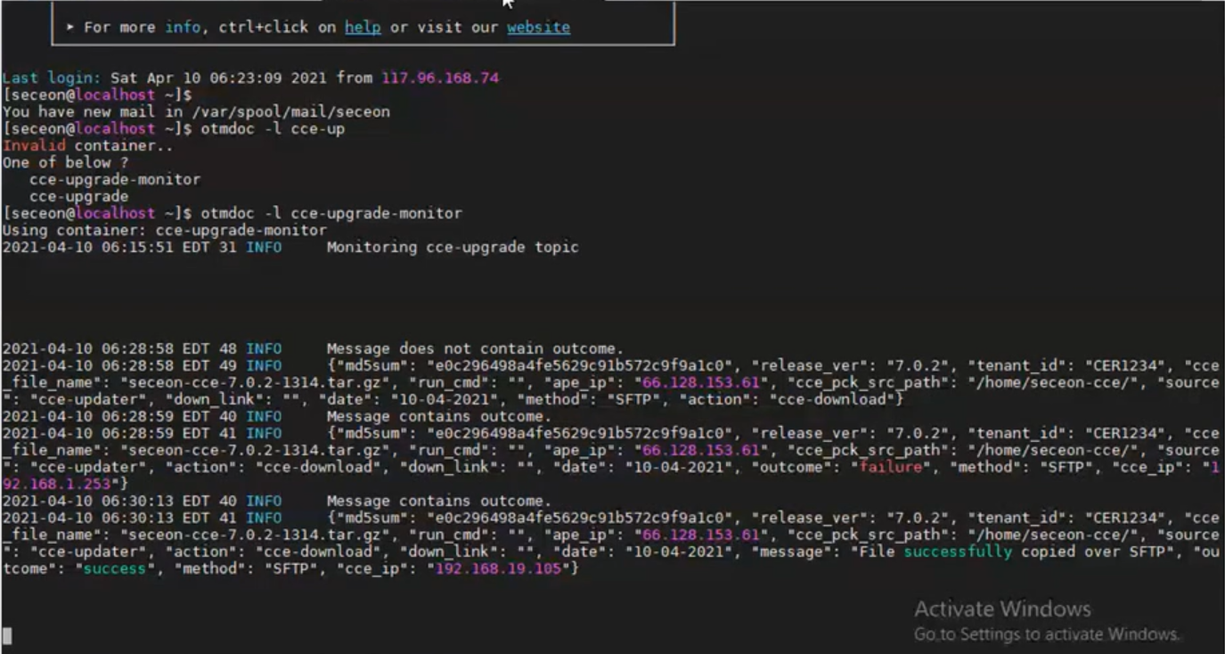 Multiple CCE Upgrade : Support Services