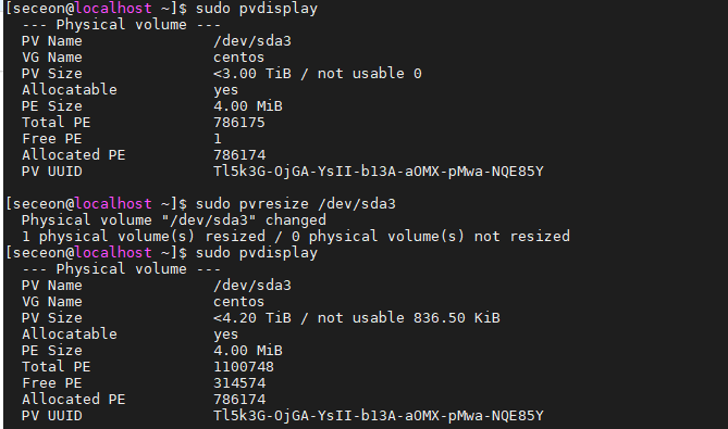 Extend LVM's (Logical Volume Management) : Support Services