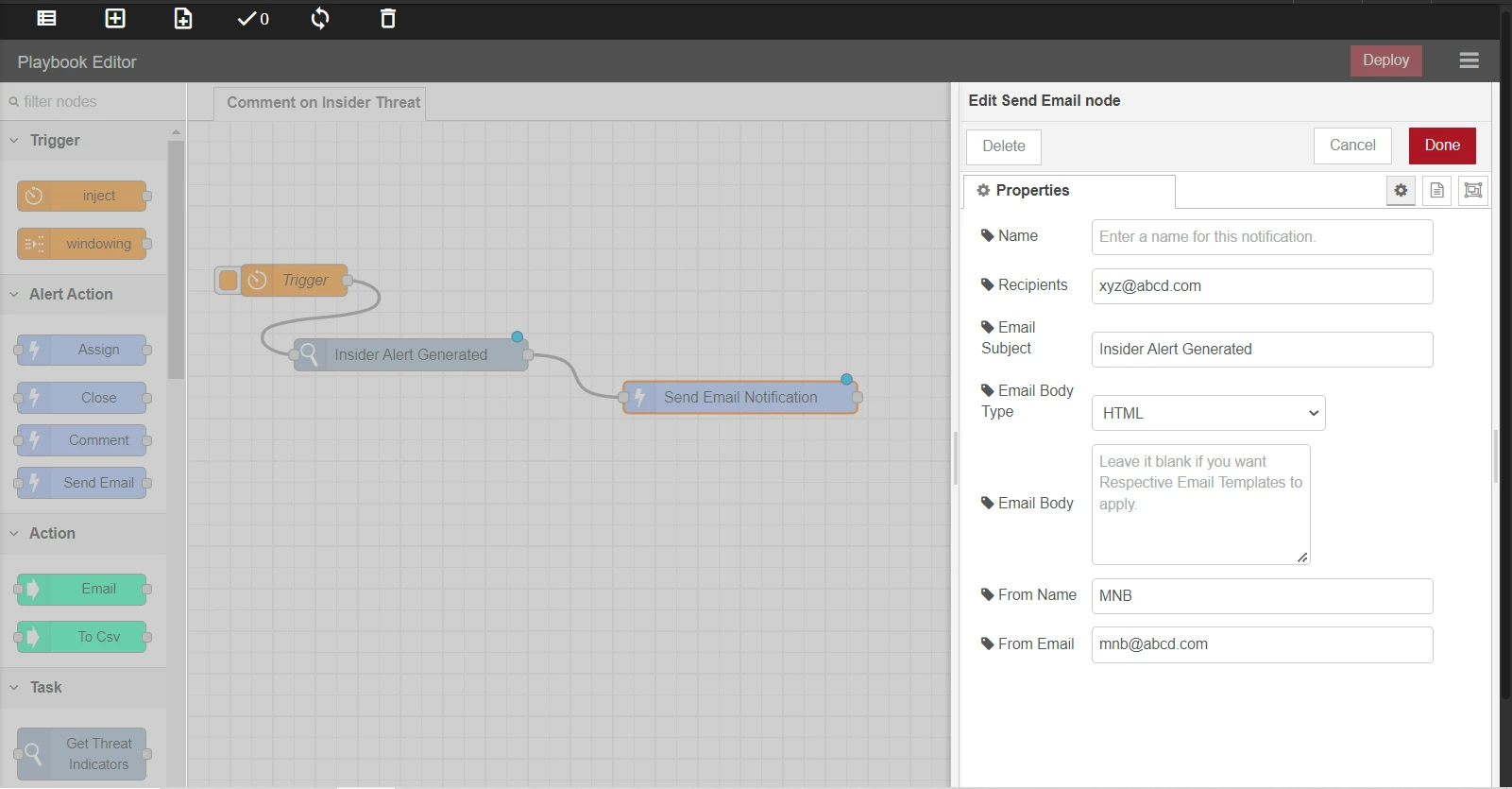 Soar Playbook Use Cases Support Services