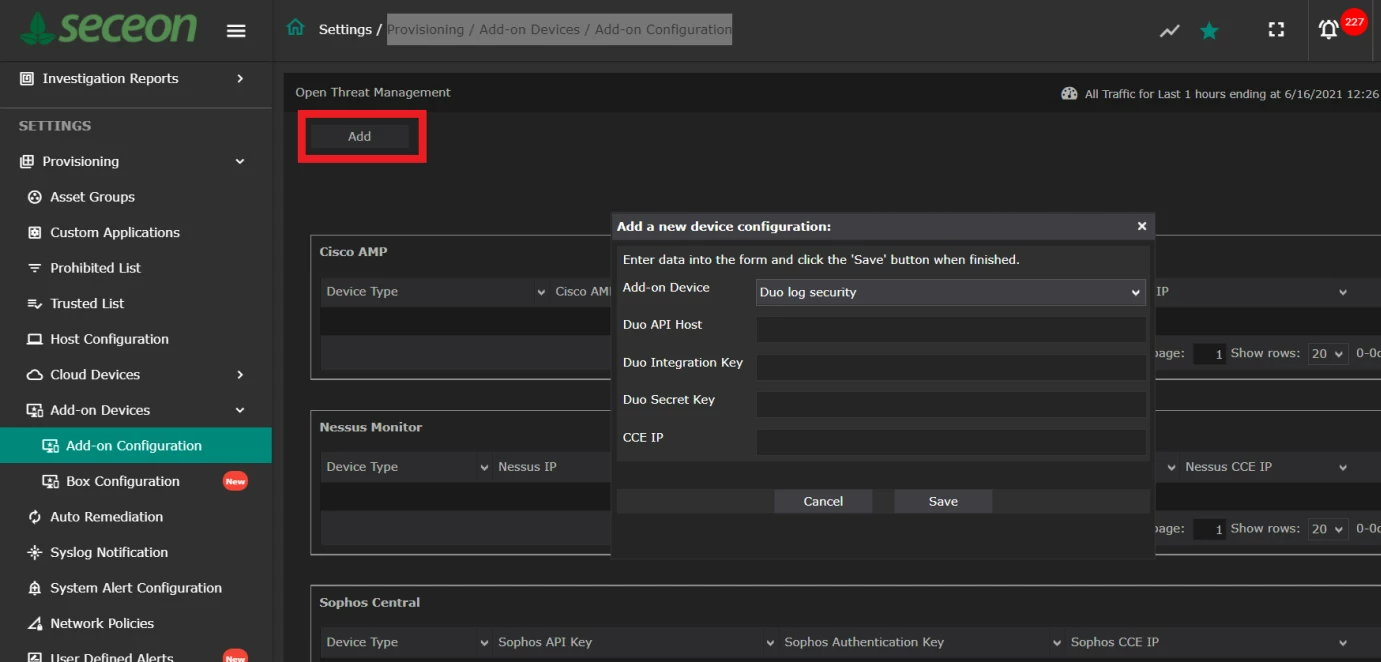 Configuration Of DUO Logs : Support Services