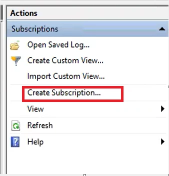 Event Collection at Windows Collector Server : Support Services