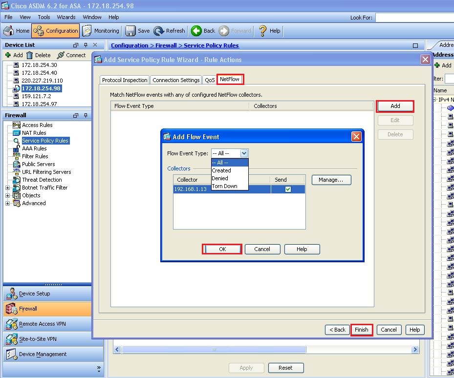 Configuring NetFlow On The Cisco ASA With ASDM : Support Services