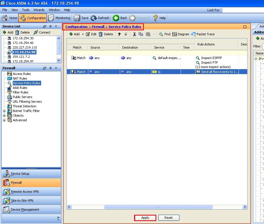 Configuring NetFlow On The Cisco ASA With ASDM : Support Services