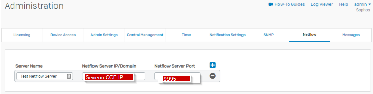 Configure Syslogs and Netflow from the Sophos firewall : Support Services