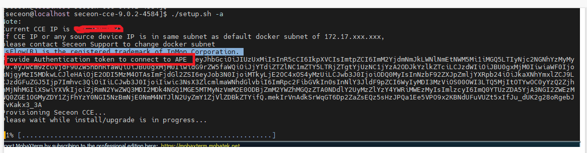 Seceon CCE Installation : Support Services