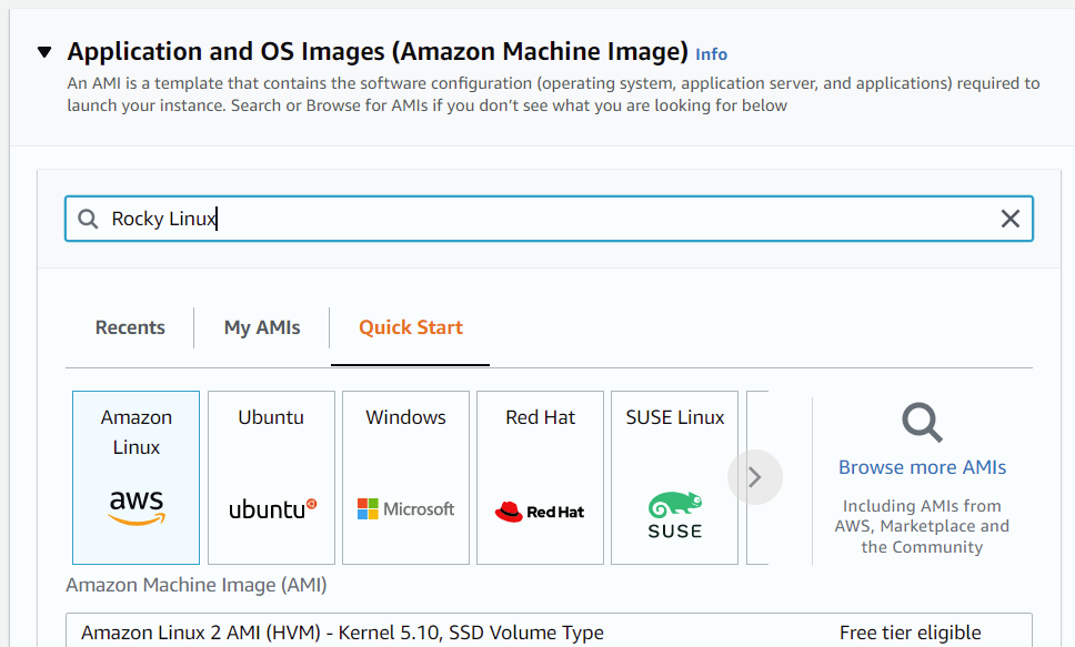 Installation of Rocky Linux 8 on AWS Ec2 Instance for CCE : Support ...