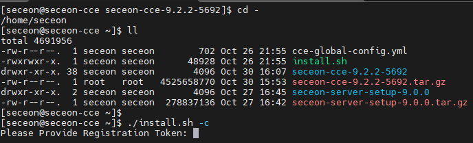 Seceon CCE Installation : Support Services