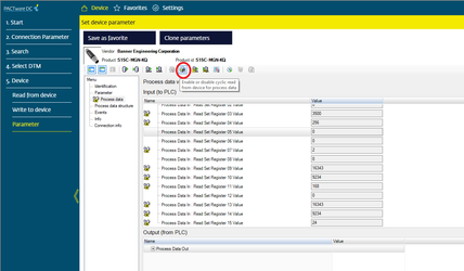 Using IO-Link output from Rheonics Sensors with PACTware : Rheonics Support