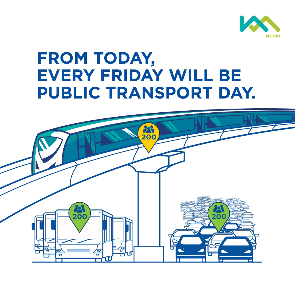 Fridays Are Now Public Transport Days For KMRL - Kochi Metro Rail Ltd.