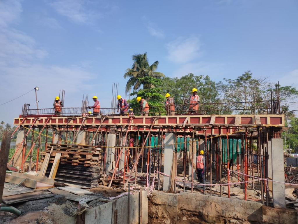 20201223- Eloor terminal works on 22-12-2020 - Kochi Metro Rail Ltd.