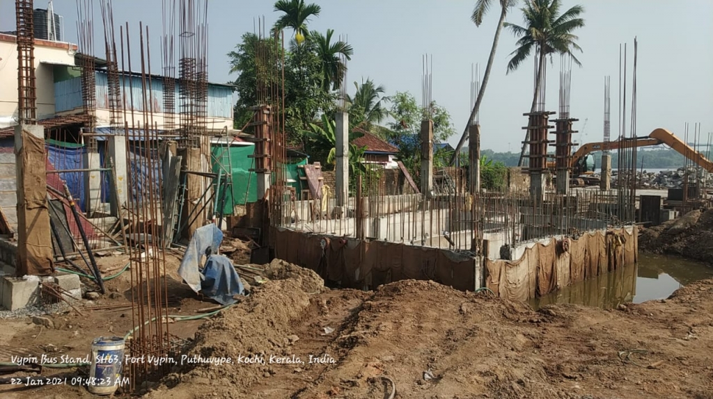 20210122- Vypin terminal UG sump casting in progress 22-01-2021 - Kochi ...