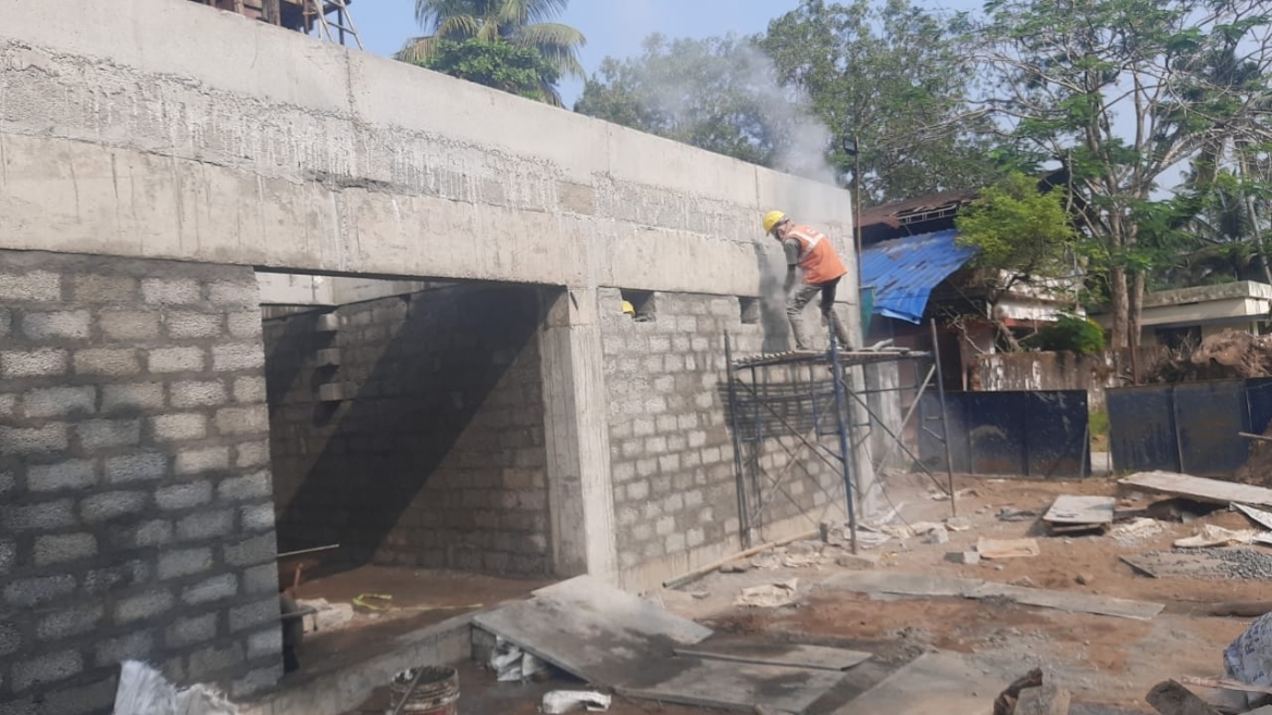 20210130- Eloor terminal block works on 30-01-2021 - Kochi Metro Rail Ltd.