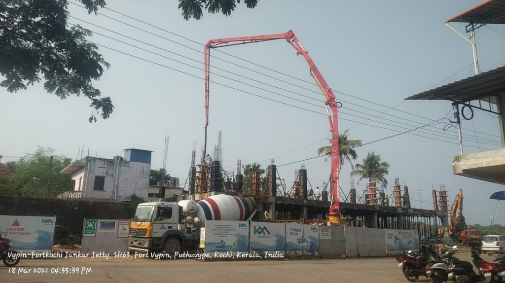 20210319- Vypin terminal column concreting on 18-03-2021 – Kochi Metro ...