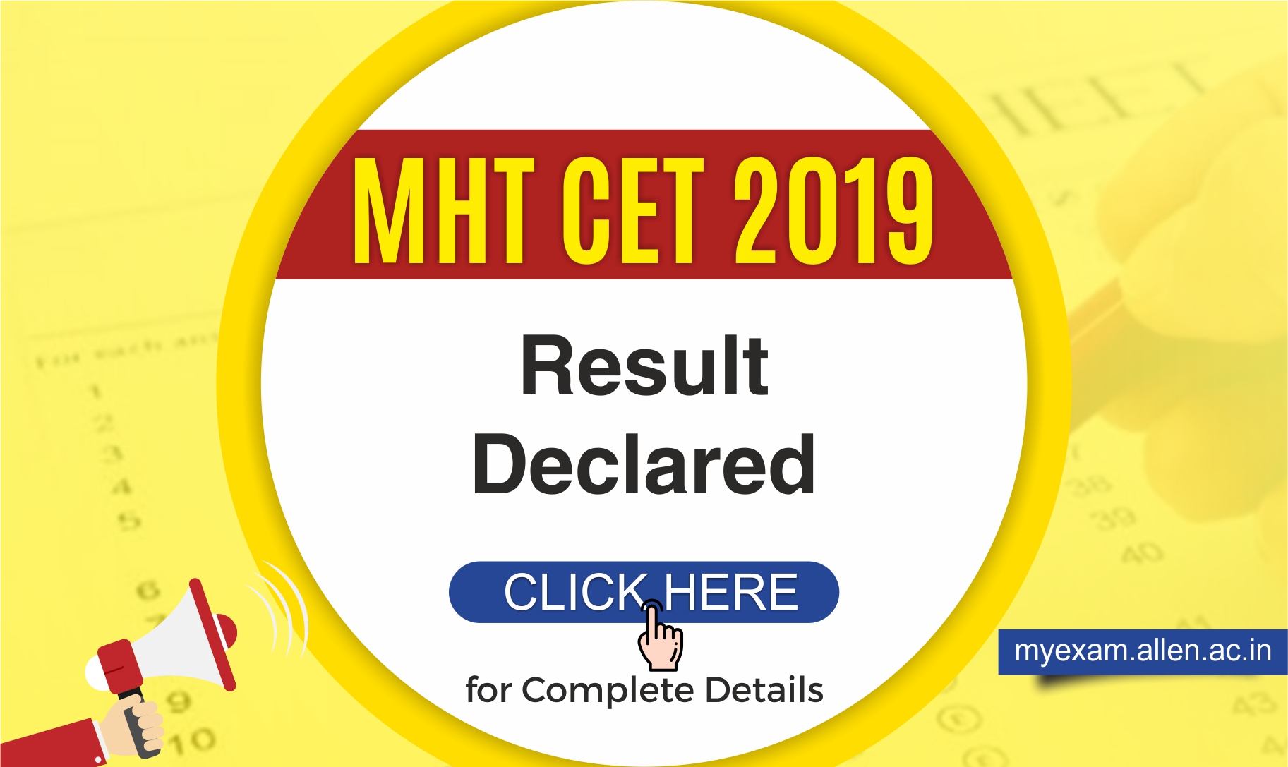 MHT CET 2019 Result declared! Check the complete details here - My Exam ...