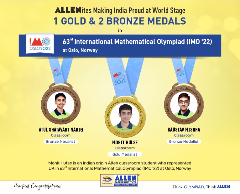 One gold, two bronze medals to Allen students in 63rd International ...
