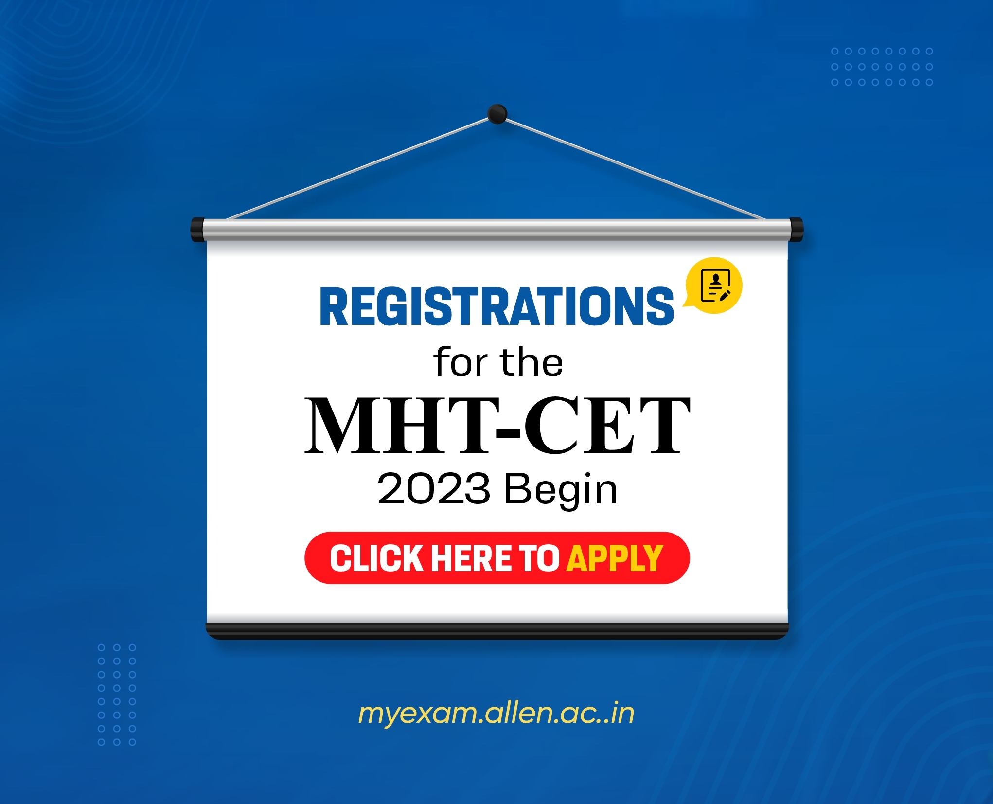 Registration for The MHT-CET 2023 Begin, Click Here to Apply - My Exam ...