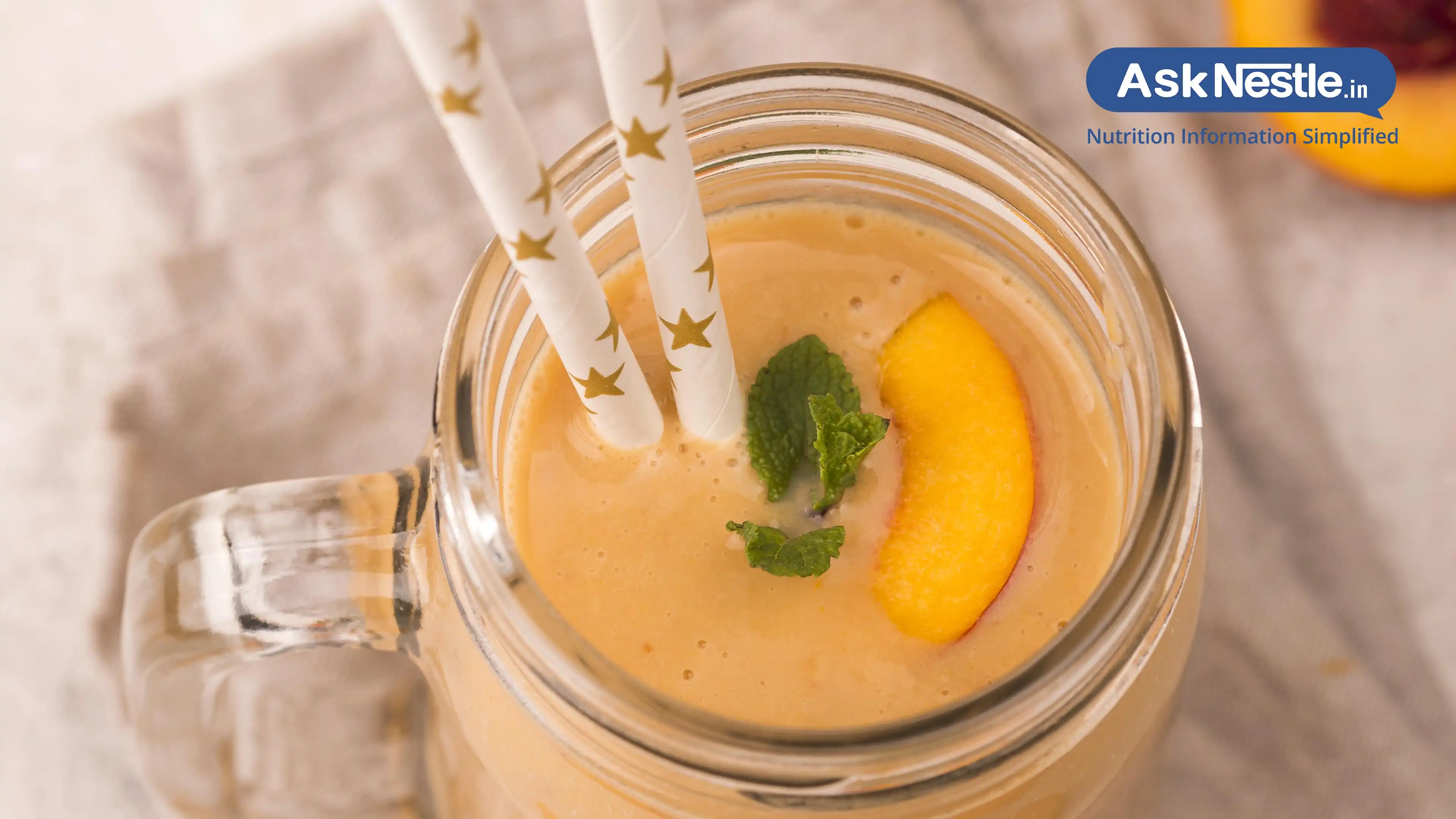 Peach Milkshake Recipe, Quick & Easy | Ask Nestle