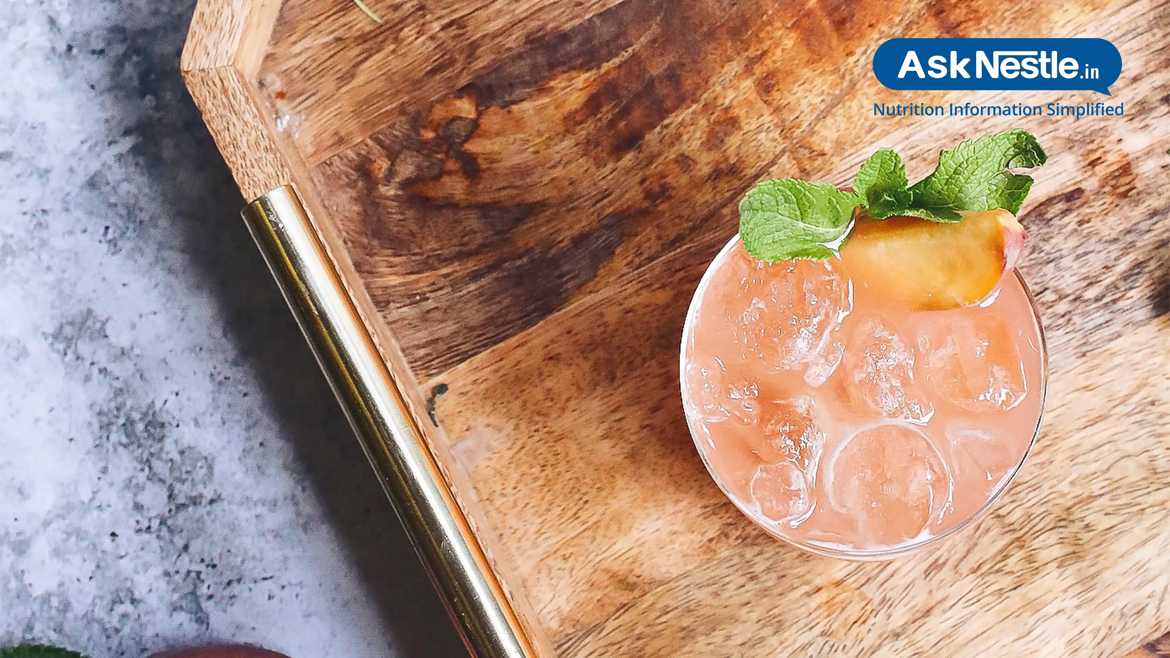 Ginger Peach Lemonade Recipe, Quick & Easy | Ask Nestle