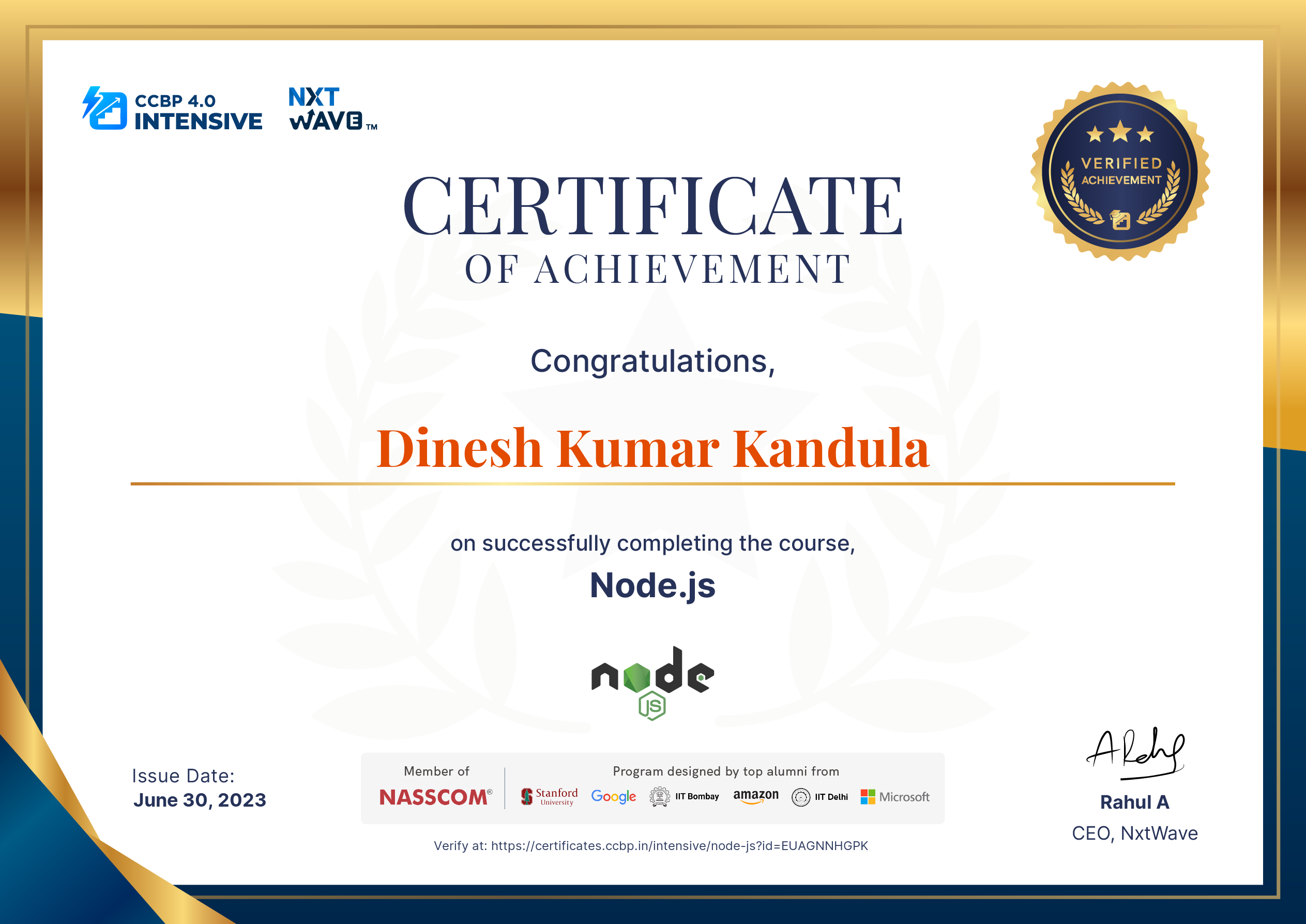 Kandula Dinesh Kumar - Software Engineer @ Tech Vedika | Full-stack developer skilled in .NET ...