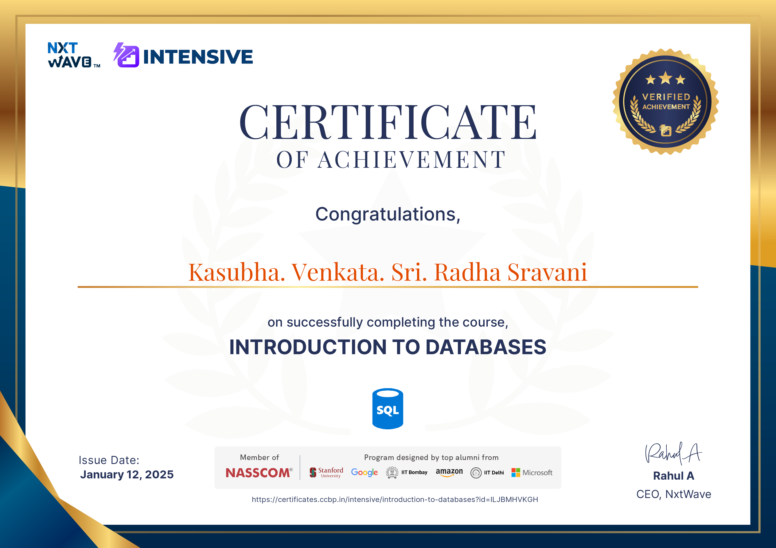 Radha Sravani - Aspiring MERN Stack Developer | Full Stack Development Trainee | CCBPian at ...