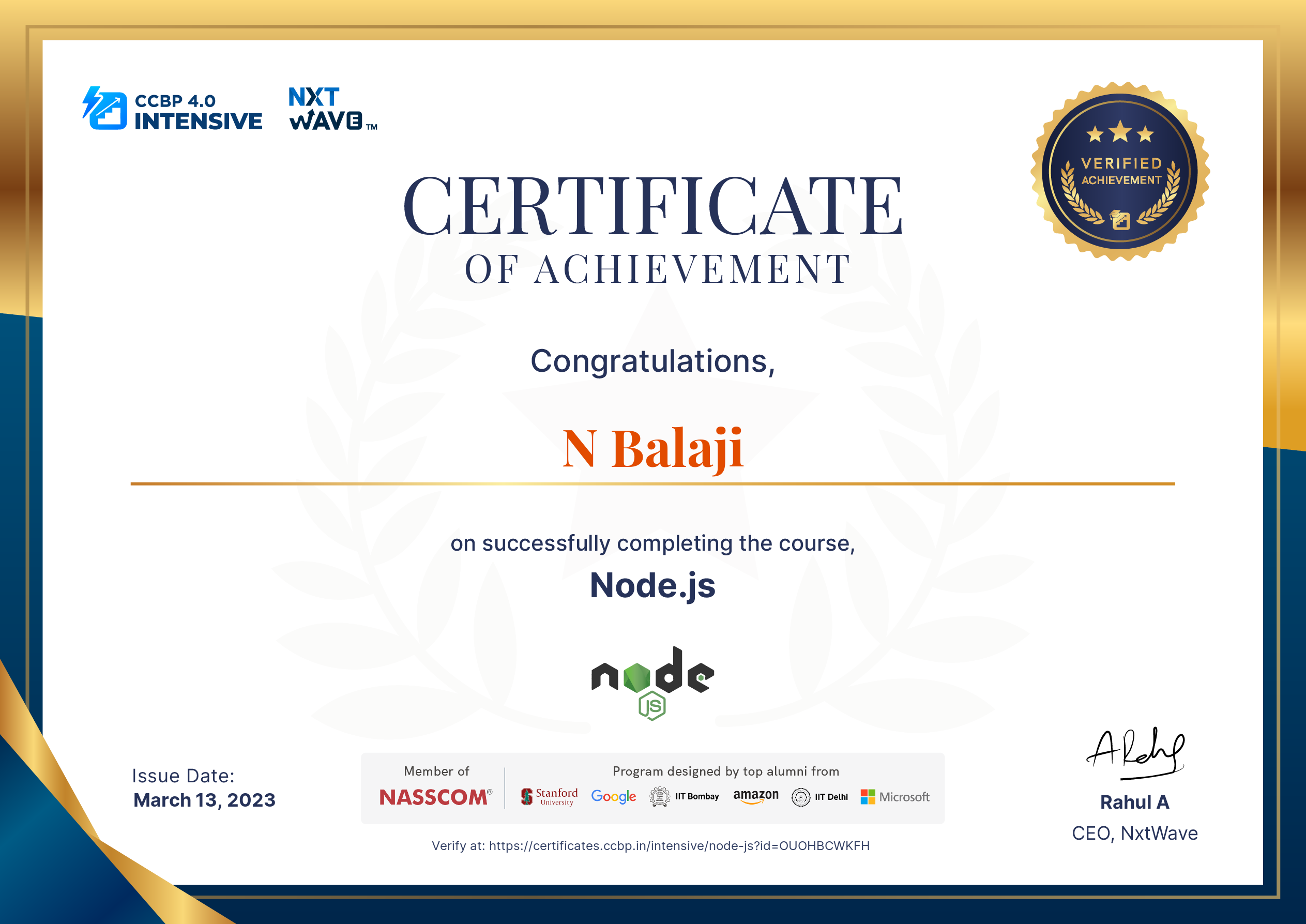 N BALAJI - Finance | LinkedIn