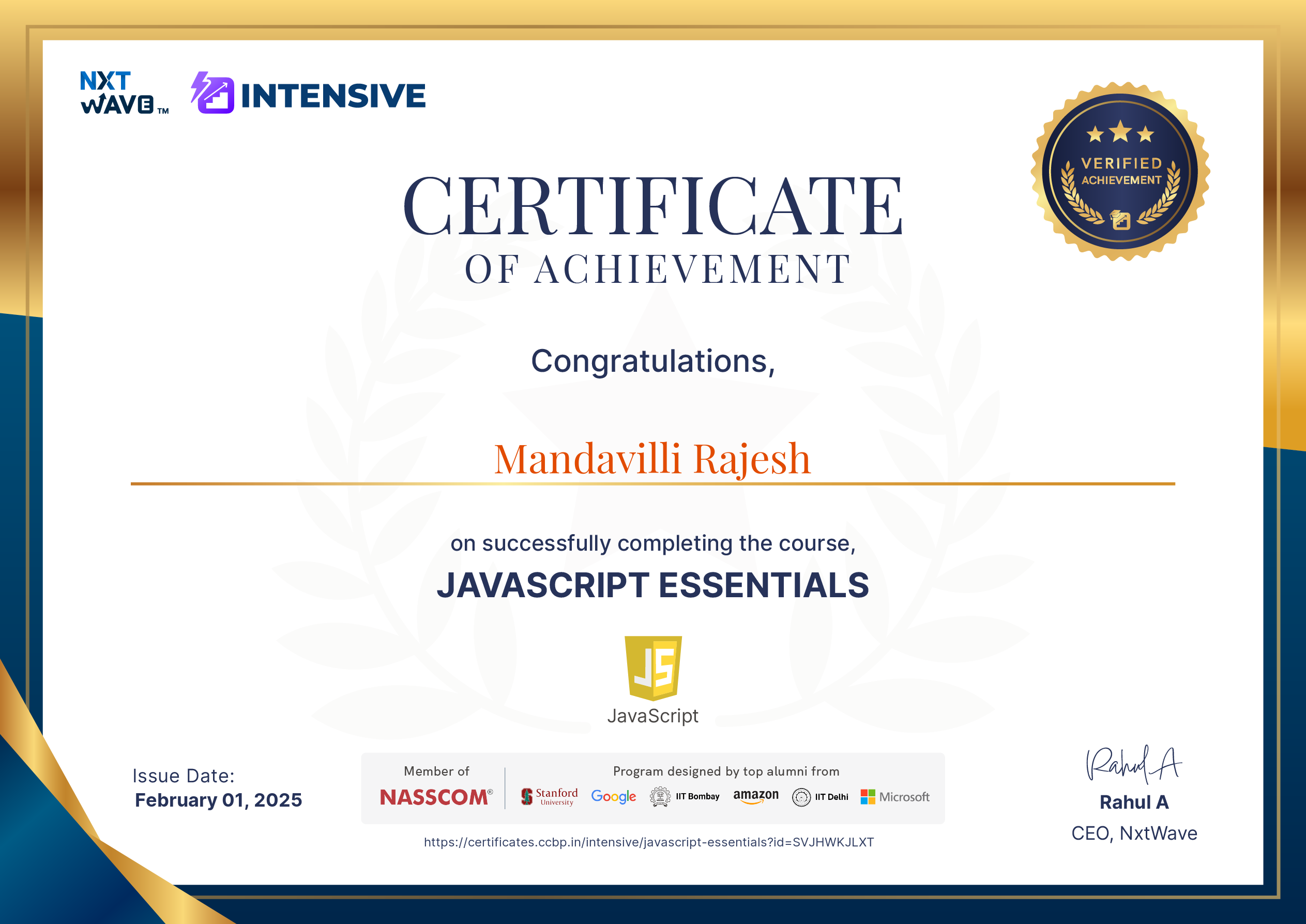 Rajesh Mandavilli - Mern Stack Developer in Progress | Web Development ...