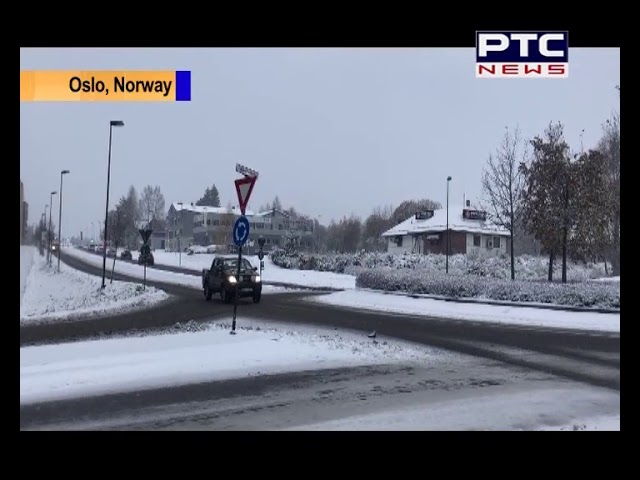 Season's First Snowfall in Oslo, Norway - PTC News